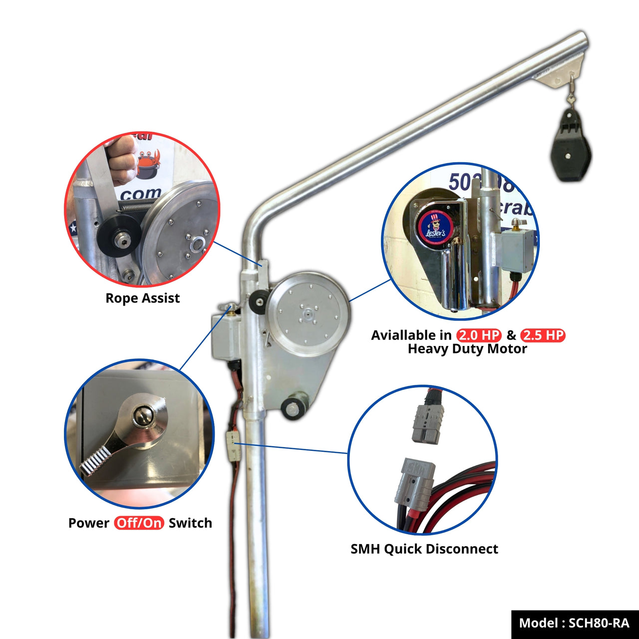 Lester's Sch-80 RA 12V Electric Pot/Trap Puller – Lester's Crab Pots