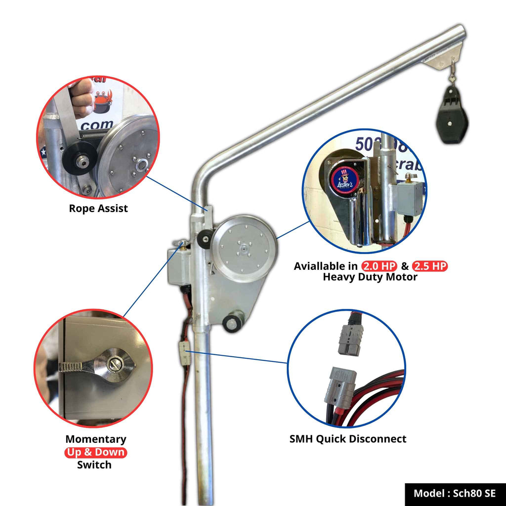 Lester’s Sch80 SE 12V Electric Pot/Trap Puller – Lester's Crab Pots